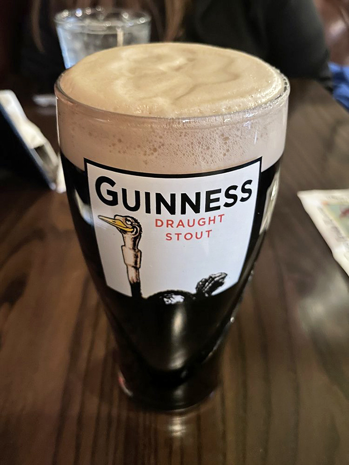 A properly poured Guinness is like a good relationship—it takes patience to develop and has distinct layers that work beautifully together.