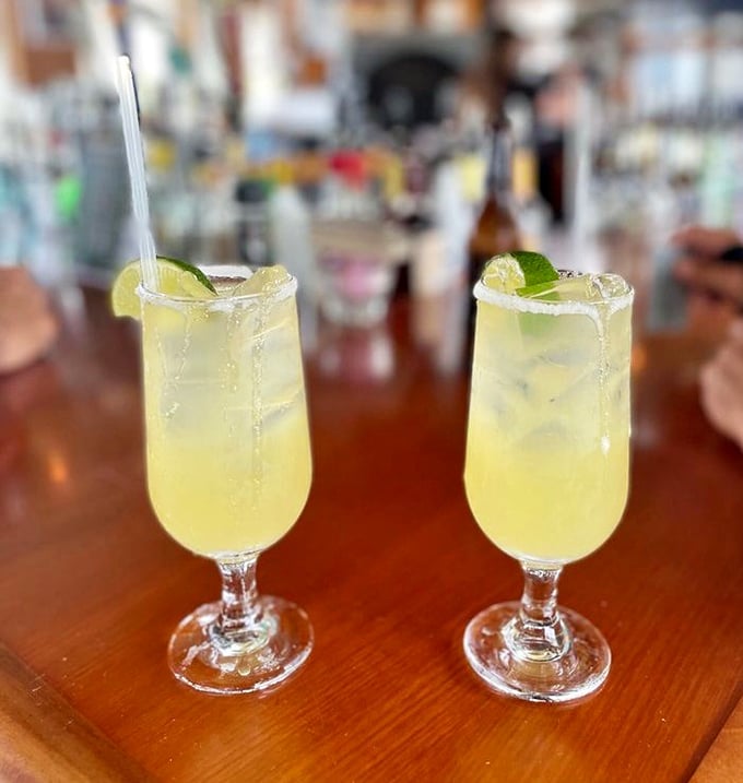 These margaritas aren't just drinks; they're liquid sunshine with a salty kick—Florida's unofficial state therapy in a glass.