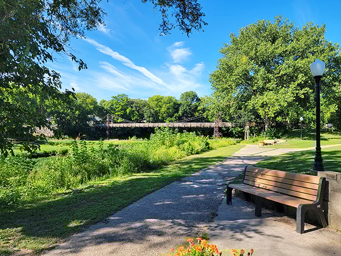 Humiston-Riverside Park offers that perfect blend of manicured paths and wild greenery—nature that's accessible without being overly tamed.