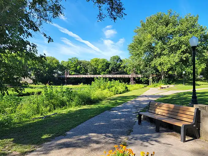 Humiston-Riverside Park offers that perfect blend of manicured paths and wild greenery—nature that's accessible without being overly tamed.