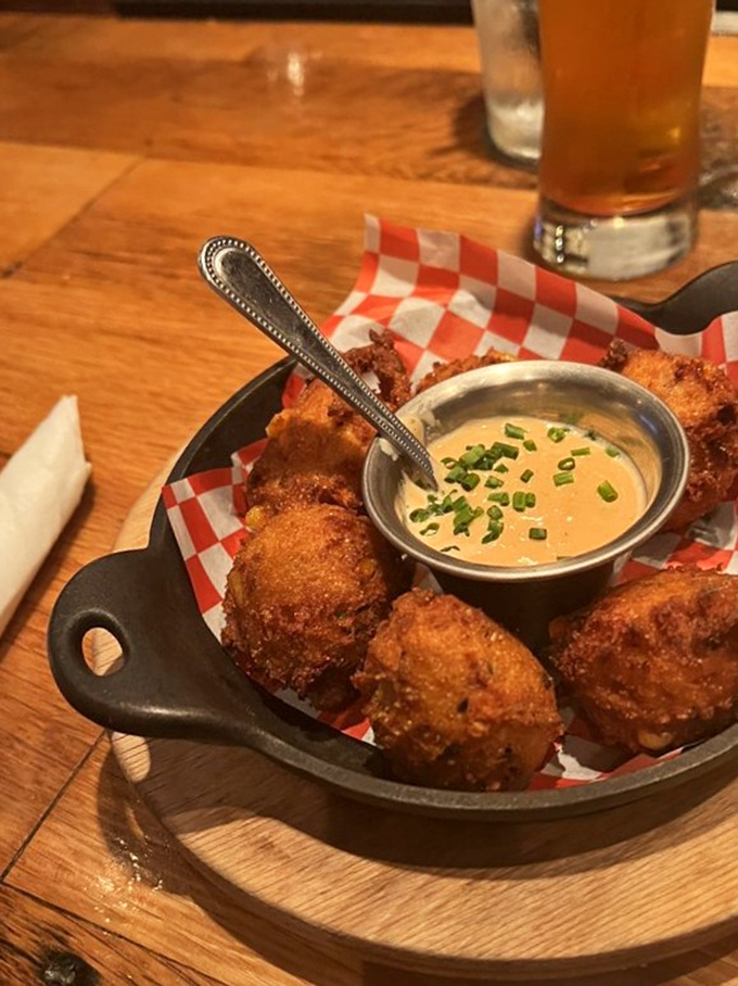 Hush puppies that actually deserve their crispy, golden spotlight. These aren't just filler—they're the opening act that steals the show.
