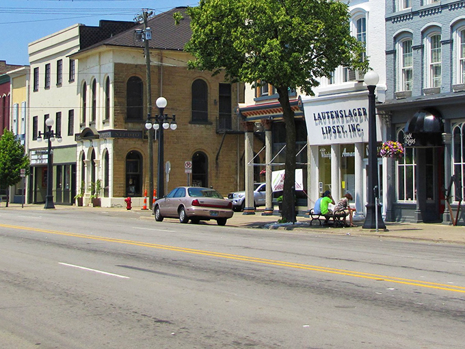 Strolling Marshall's main street feels like walking through a living museum where the exhibits include charming storefronts and the occasional outdoor café seating.