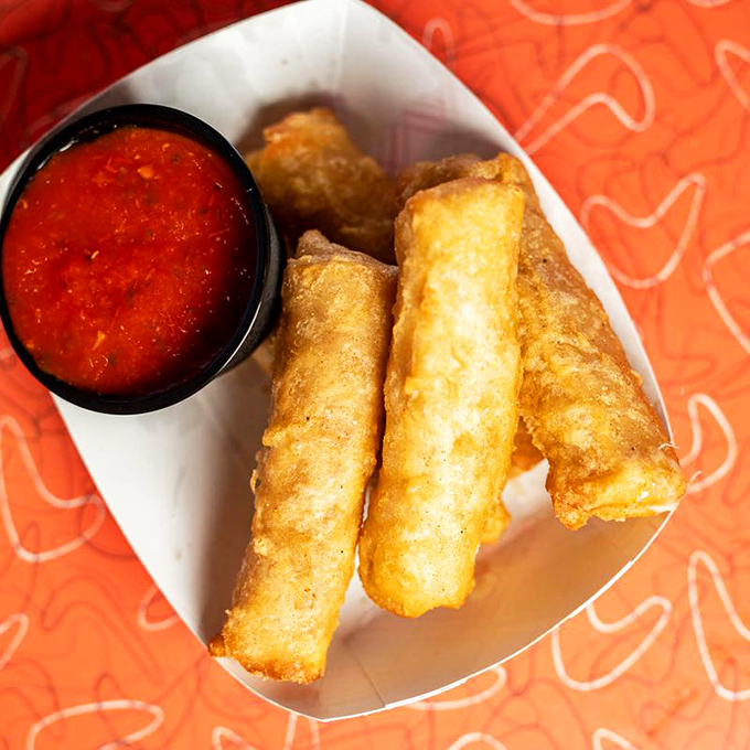 Mozzarella sticks with marinara—the Romeo and Juliet of appetizers. A tragic love story only because they'll disappear from your plate far too quickly.