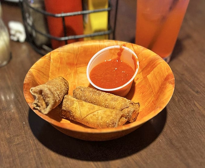 Pizza rolls that make you question why you ever settled for the frozen kind. That marinara isn't just dipping sauce – it's liquid happiness.