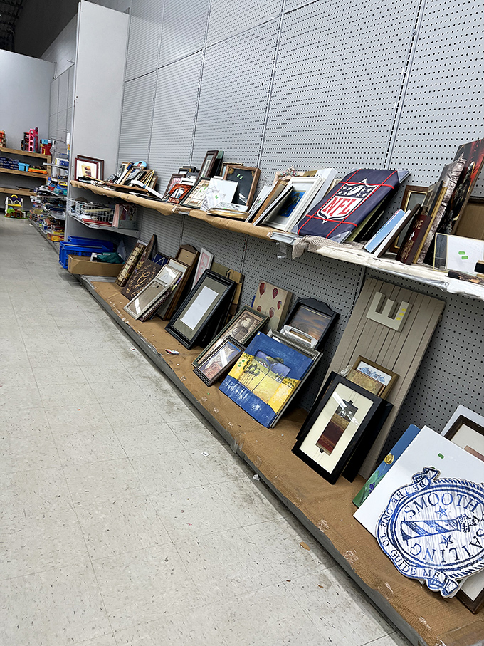 One person's discarded memories become another's wall art. The frame section offers endless possibilities for showcasing your own precious moments.