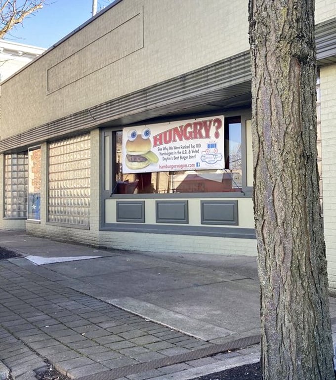 This storefront sign poses the most rhetorical question in Miamisburg: "HUNGRY?" As if anyone could resist America's original slider. 
