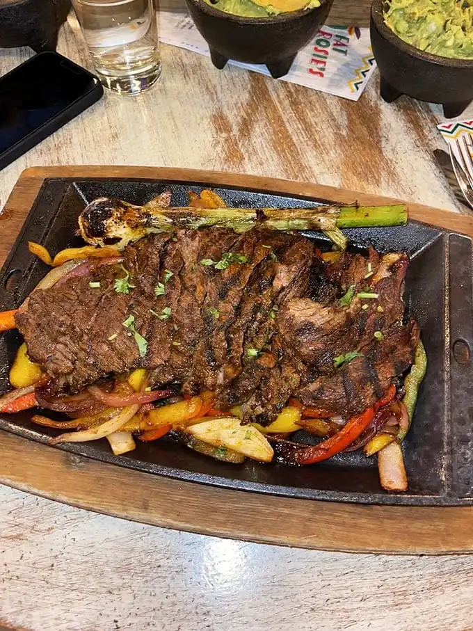 Sizzling fajitas that announce their arrival with a theatrical hiss. The aroma alone is worth the trip to Lincolnshire.