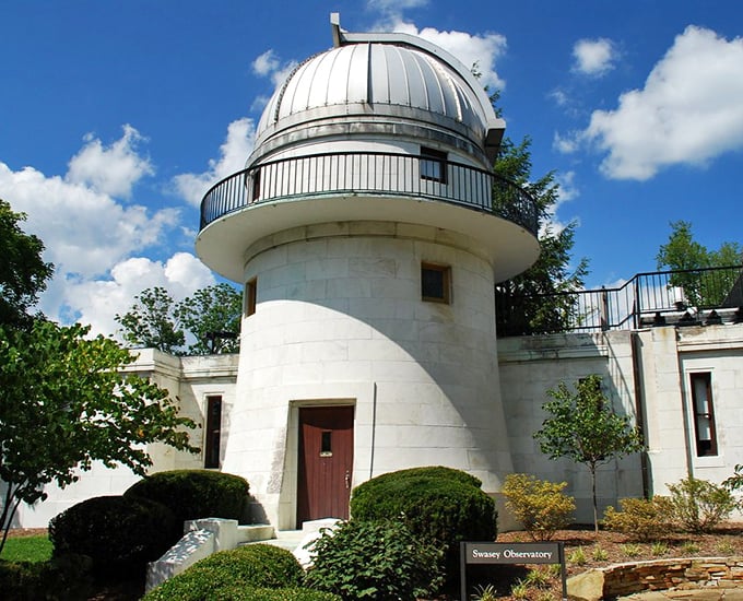 Swasey Observatory reaches for the stars while keeping its feet firmly planted in Granville soil—much like the town's ambitious graduates.