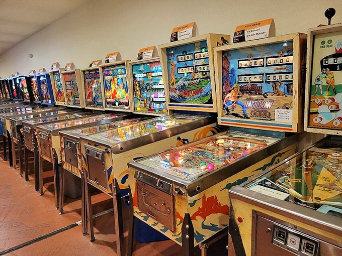 These wooden beauties with their hand-painted backglasses are the vinyl records of the gaming world—simpler technology but somehow more soulful than their digital descendants.