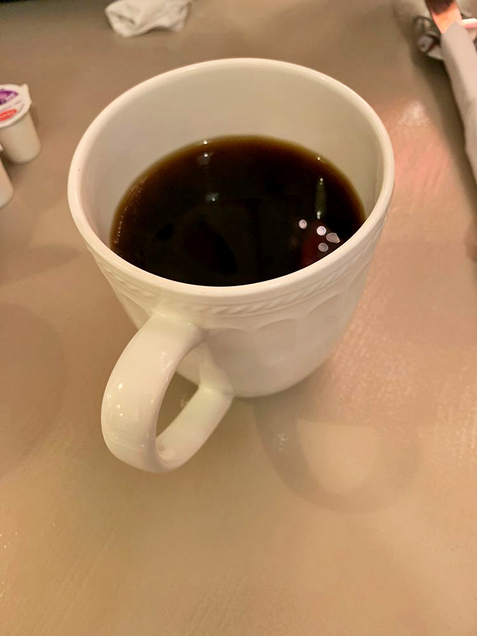Simple pleasures: strong coffee in a white mug—the perfect supporting actor to the star of the show (those croissants).