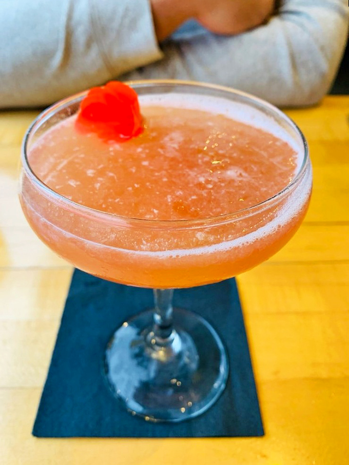 A sunset in a glass—this cocktail provides the perfect liquid accompaniment to your seafood feast. Cheers to coastal living!