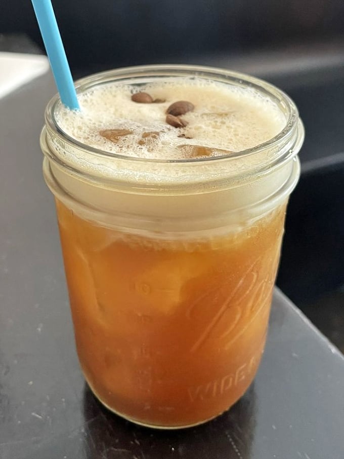 Sweet tea in a mason jar—the unofficial state beverage of North Carolina. This amber elixir is summer in liquid form, complete with the perfect ice-to-tea ratio.