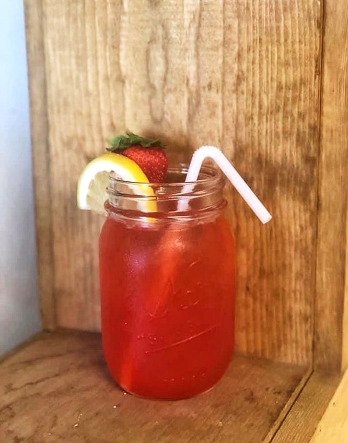 Mason jar drinks aren't just for hipster joints—this refreshing strawberry lemonade brings summer to your table any time of year.