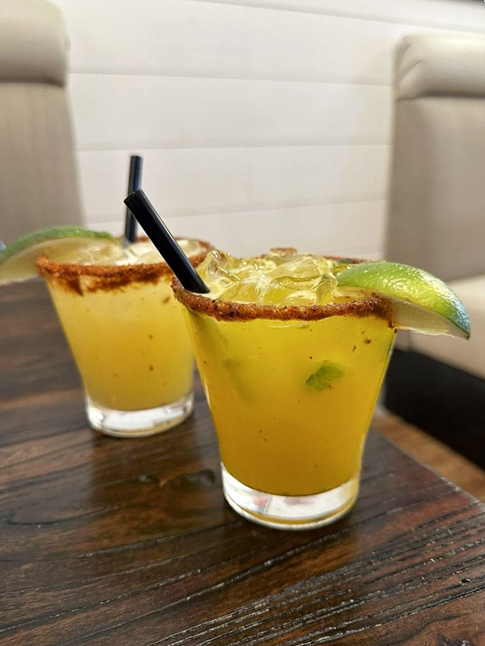 These margaritas aren't just drinks—they're liquid sunshine with attitude, rimmed with spice and promising adventures your future self might regret.