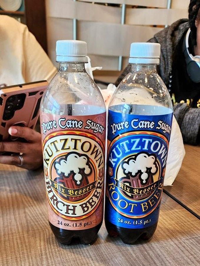 Pennsylvania knows its beverages. Kutztown's pure cane sugar sodas – the perfect companions for taming the mighty cheesesteak.