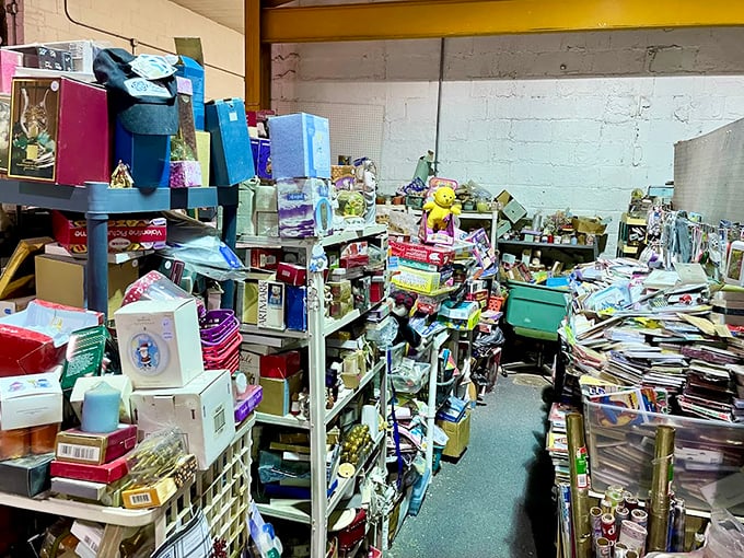 Not so much organized chaos as chaotic organization. Somewhere in this treasure trove is exactly what you didn't know you needed.