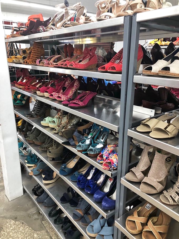 Shoe paradise for the fashion-forward bargain hunter. With this many options, you could change footwear every day for months without repeating—or breaking the bank.