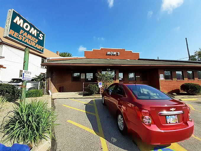 Mom's Family Restaurant doesn't need fancy curb appeal – it's saving all that energy for what matters most: the food.