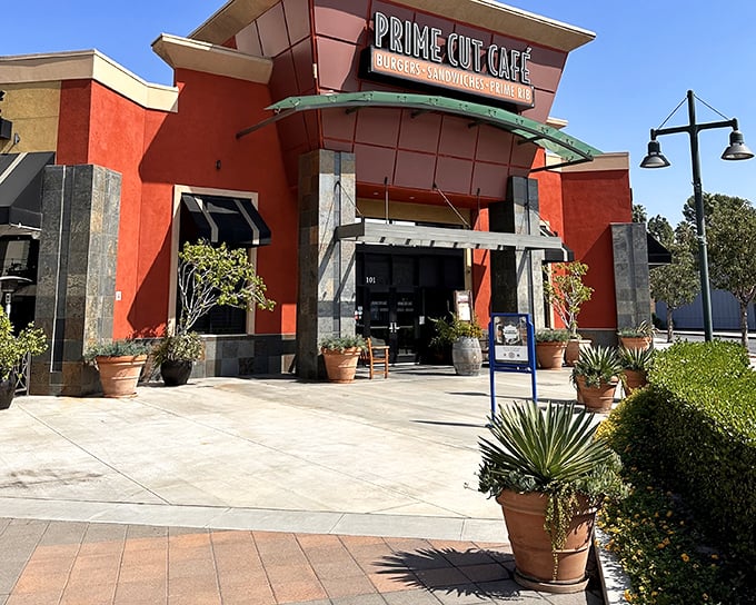Prime Cut Café's modern exterior might look casual, but inside awaits a beef experience that's anything but ordinary.