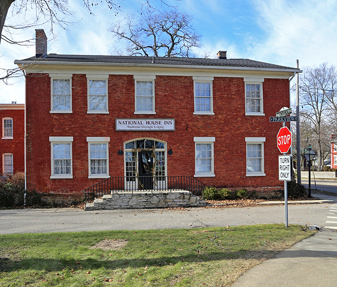 This brick beauty in Marshall has welcomed weary travelers since 1835—when "road trip" meant something entirely different!