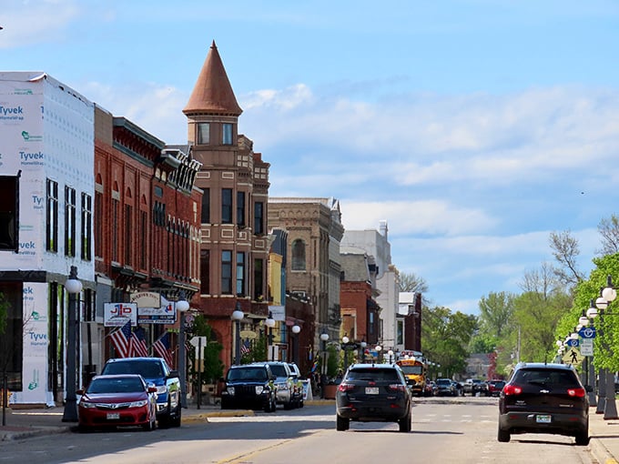 Downtown Menominee offers that perfect blend of historic charm and modern practicality – like finding vintage jeans with surprisingly deep pockets.