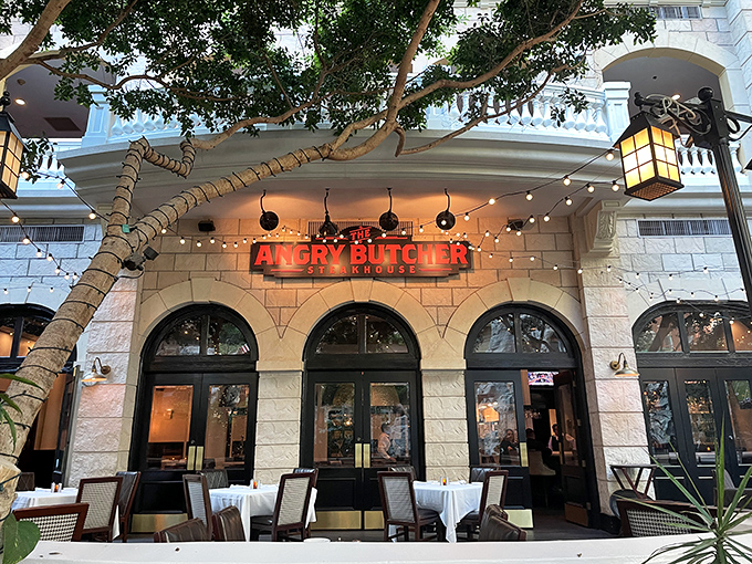 Old-world charm meets new-world flavors at The Angry Butcher, where those arched entrances lead to serious steak satisfaction.