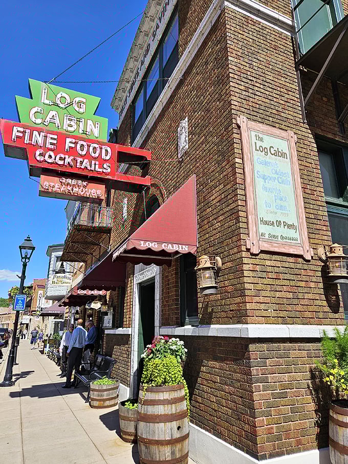 Historic charm meets timeless steaks in a building that looks like it has stories to tell.