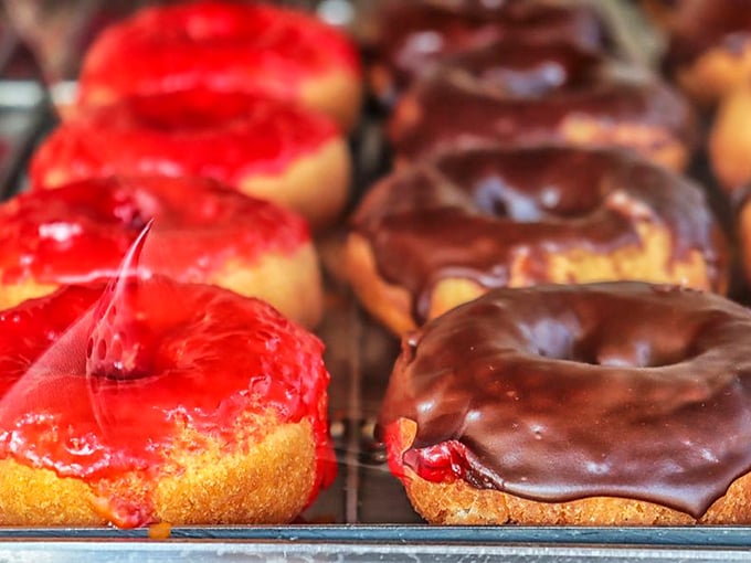 This cinnamon sugar-crusted masterpiece represents donut perfection in its simplest form—no fancy fillings needed when the basics are this good.