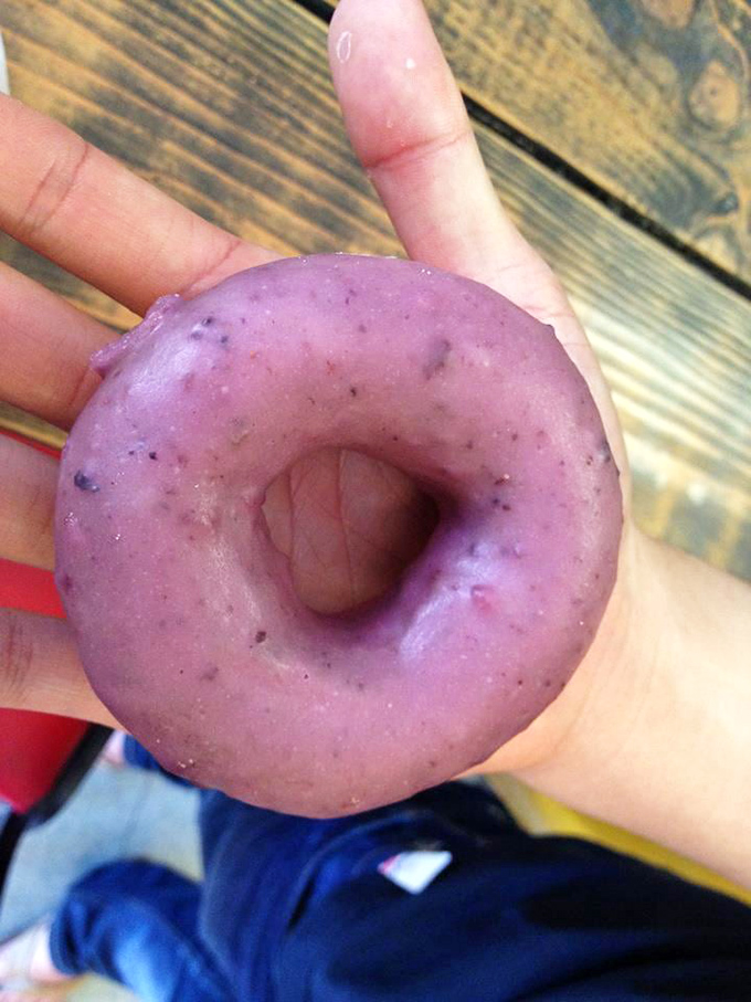 This purple-hued blueberry beauty isn't just Instagram-worthy – it's edible evidence that plants can party harder than their dairy counterparts.