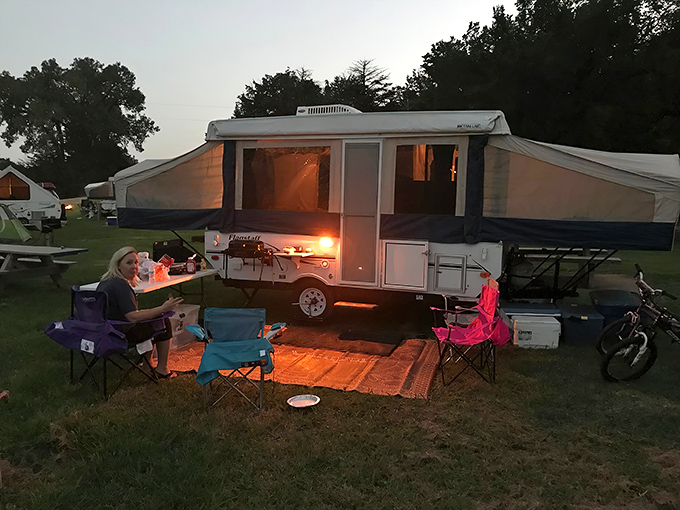 Camping under Oklahoma skies creates million-star accommodations at budget-friendly prices—retirement living doesn't get more affordable than this.