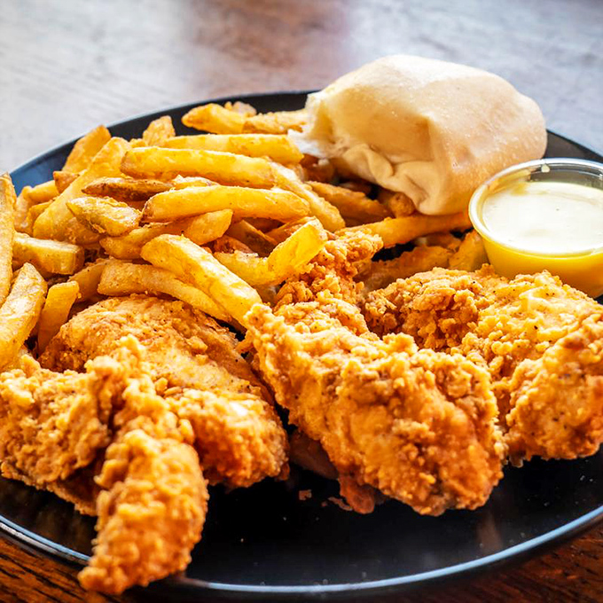 Fried chicken that achieves the impossible trinity: juicy inside, crispy outside, and perfectly seasoned throughout. The fries aren't just sides—they're worthy companions.