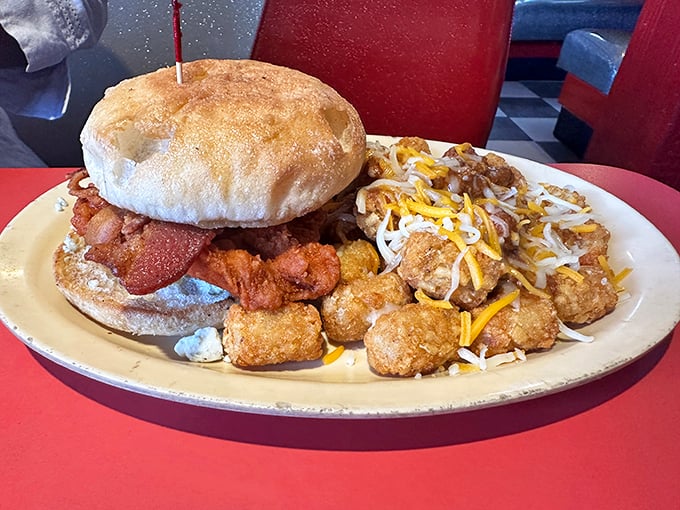 When your burger arrives in a styrofoam container, you know you're about to experience no-nonsense deliciousness that hasn't changed since your parents' first date.