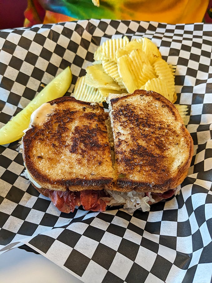 The classic diner club sandwich – where each triangle reveals perfect strata of meat, cheese, and veggies like a delicious geological formation.