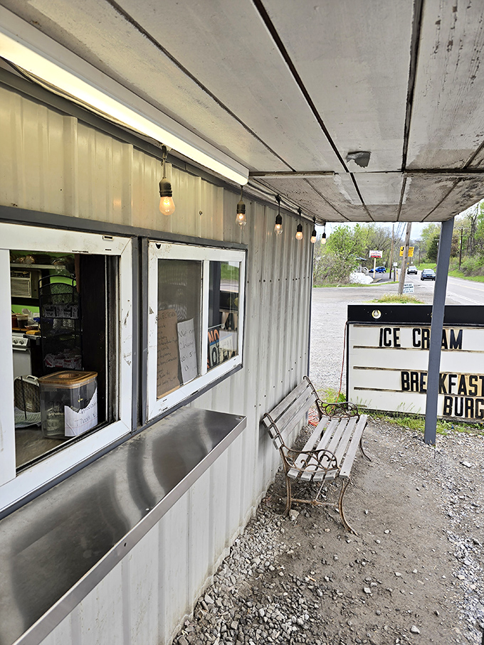 The ordering window – that magical portal where modest expectations transform into extraordinary roadside memories.
