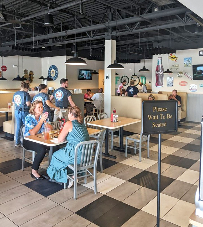 The dining room has that perfect buzz of conversation and clinking silverware—the soundtrack to good, honest eating that no playlist could improve upon.