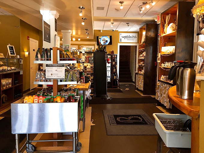 The retail section proves Buckley's isn't just a one-trick pony. It's like the Swiss Army knife of cafes—solving hunger emergencies one shelf at a time.