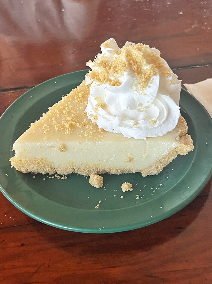 Key lime pie that strikes that perfect balance between tart and sweet—the culinary equivalent of finding a parking spot right in front of the restaurant.