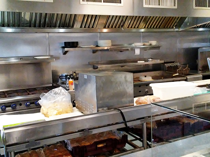 No fancy kitchen gadgets or molecular gastronomy here—just well-worn equipment that's seen thousands of meals and knows exactly what it's doing.