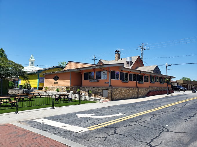 A restaurant that doesn't need neon signs or gimmicks—just good food and a porch where you can actually hear your dining companions speak.