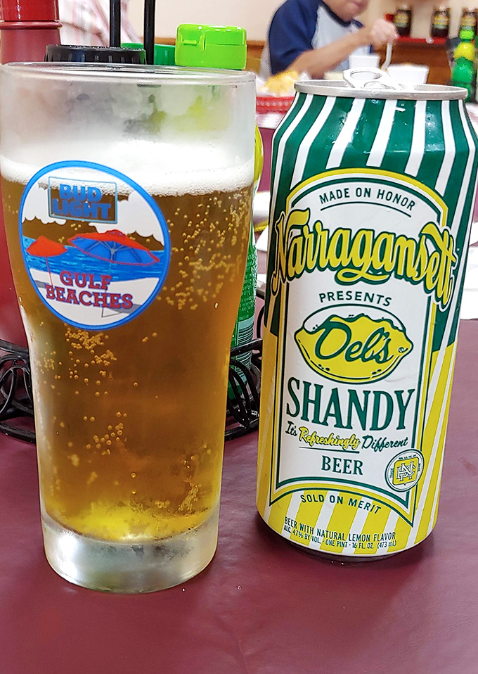Nothing complements fish and chips like a refreshing shandy. This lemon-infused beer is summer in a glass—bright, effervescent, and utterly vacation-worthy.