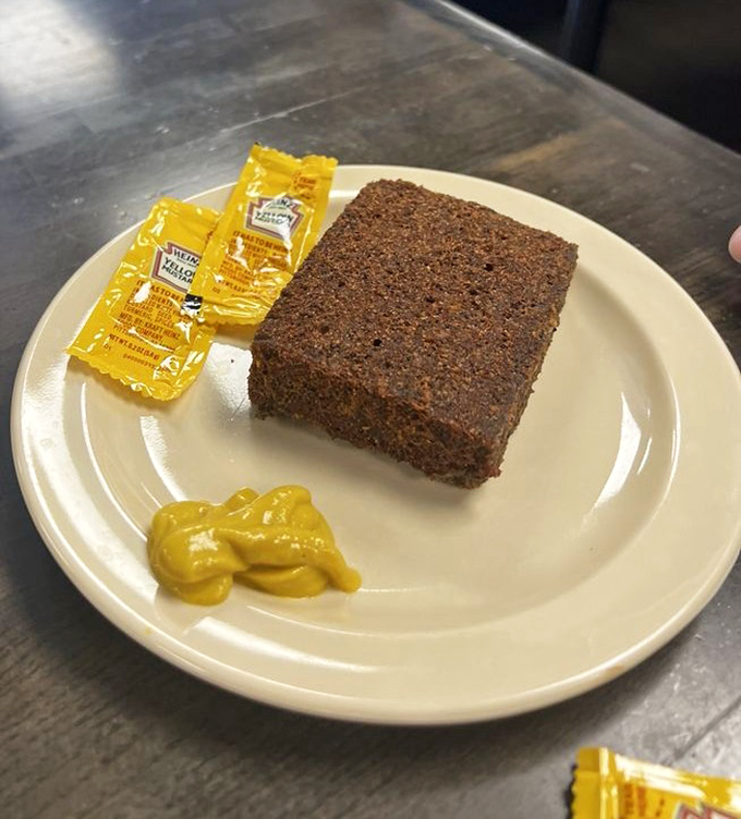 Livermush with mustard—the North Carolina handshake. One bite of this crispy, savory delicacy and you're officially an honorary local.