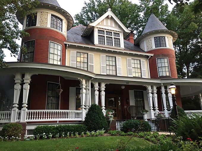 This Victorian beauty with its twin turrets and wrap-around porch isn't just a house—it's architectural eye candy that makes modern McMansions hang their heads in shame.