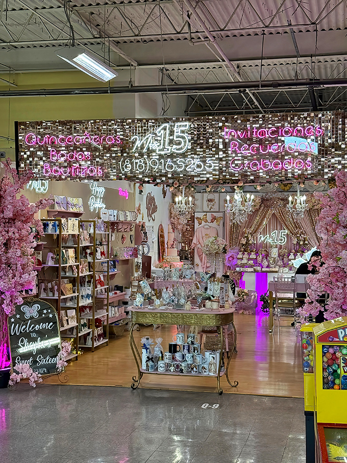 Quinceañera dreams come alive in this glittering wonderland of party supplies and celebration essentials for life's milestones.