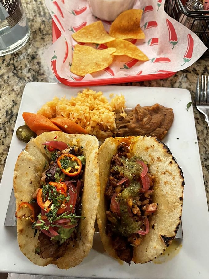 Tacos that make you question all other tacos you've ever loved. The pickled onions add that perfect "where have you been all my life?" tang.