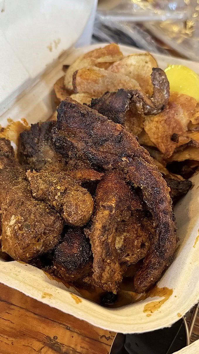 These blackened morsels aren't just food—they're edible evidence that simplicity and skill trump fancy techniques every time.