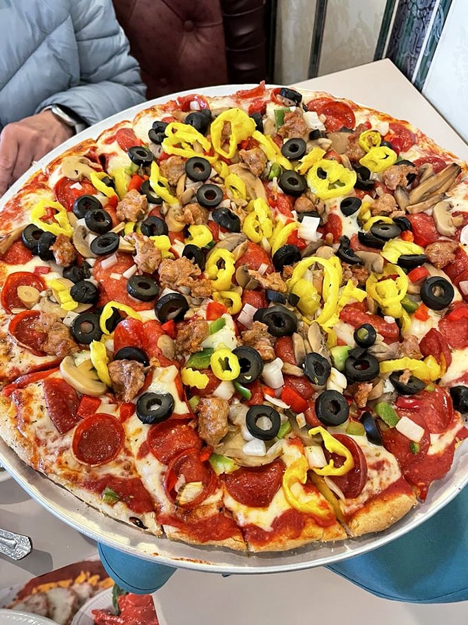 The Godfather of pizzas—loaded with toppings that would make Don Corleone proud. This isn't just a pizza; it's an offer you can't refuse.