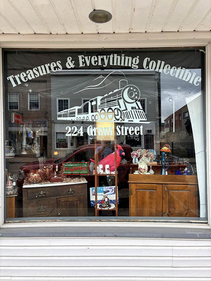 "Treasures & Everything Collectible" perfectly captures small-town charm—where one person's forgotten attic items become another's cherished discoveries.