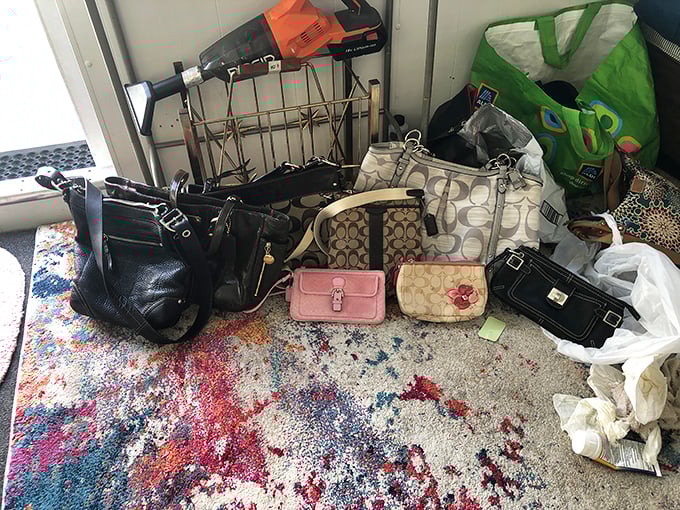 Designer purses at thrift store prices—proof that fashion karma exists and sometimes rewards the patient treasure hunter.