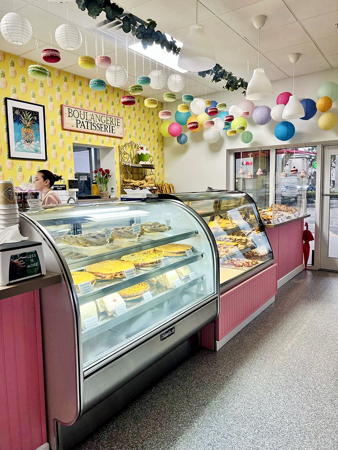 The display case—or as I call it, "The Museum of Delicious Things You Absolutely Need Right Now."