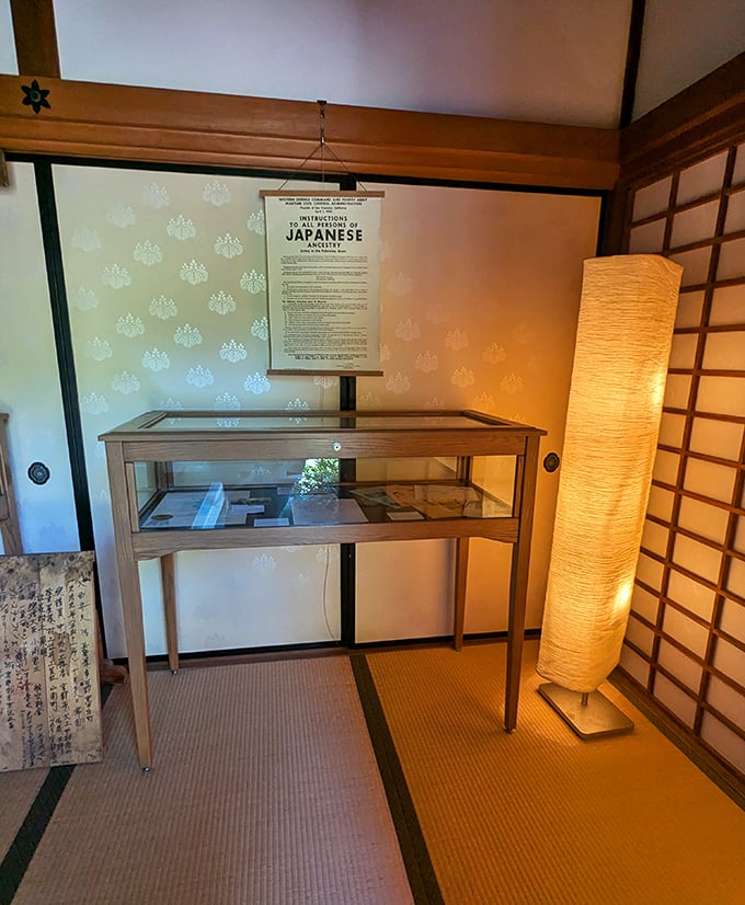 This exhibit space offers a glimpse into Japanese aesthetics—where even informational displays become part of the artistic experience.